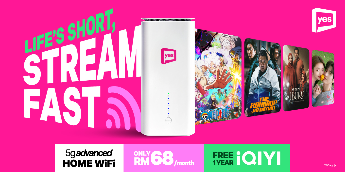Yes Unboxes the Drama with 5g advanced Broadband + FREE 1Year iQIYI ...